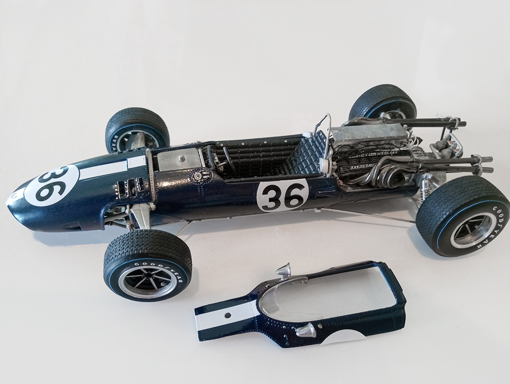 1/20scale EAGLE Gurney-Weslake T1G built by Joseph Siano