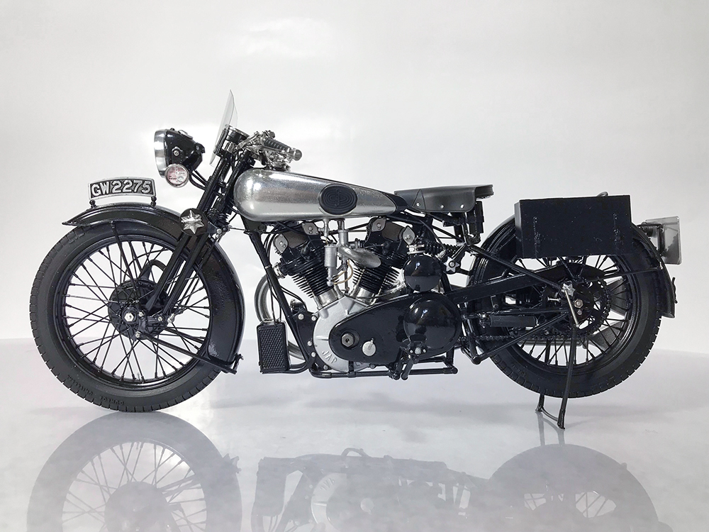1/9scale Brough Superior SS100 / SS100 [1926] built by Michio Tsukamura