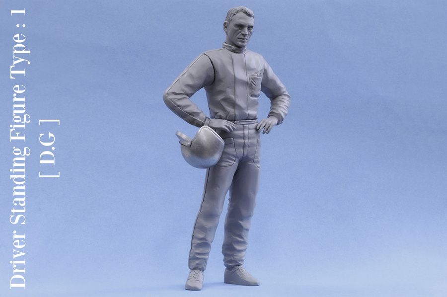 1/12scale Driver Standing Figure Type : 1 / 2 / 3 / 4